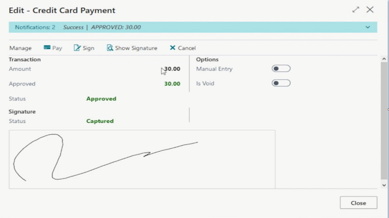 365 Business Central Credit Card and ACH - System Solutions